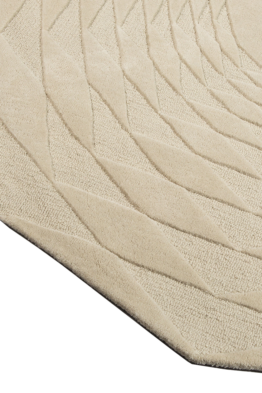 Hand Carved Polygon Rug by Scottish textile designer Niki Jones